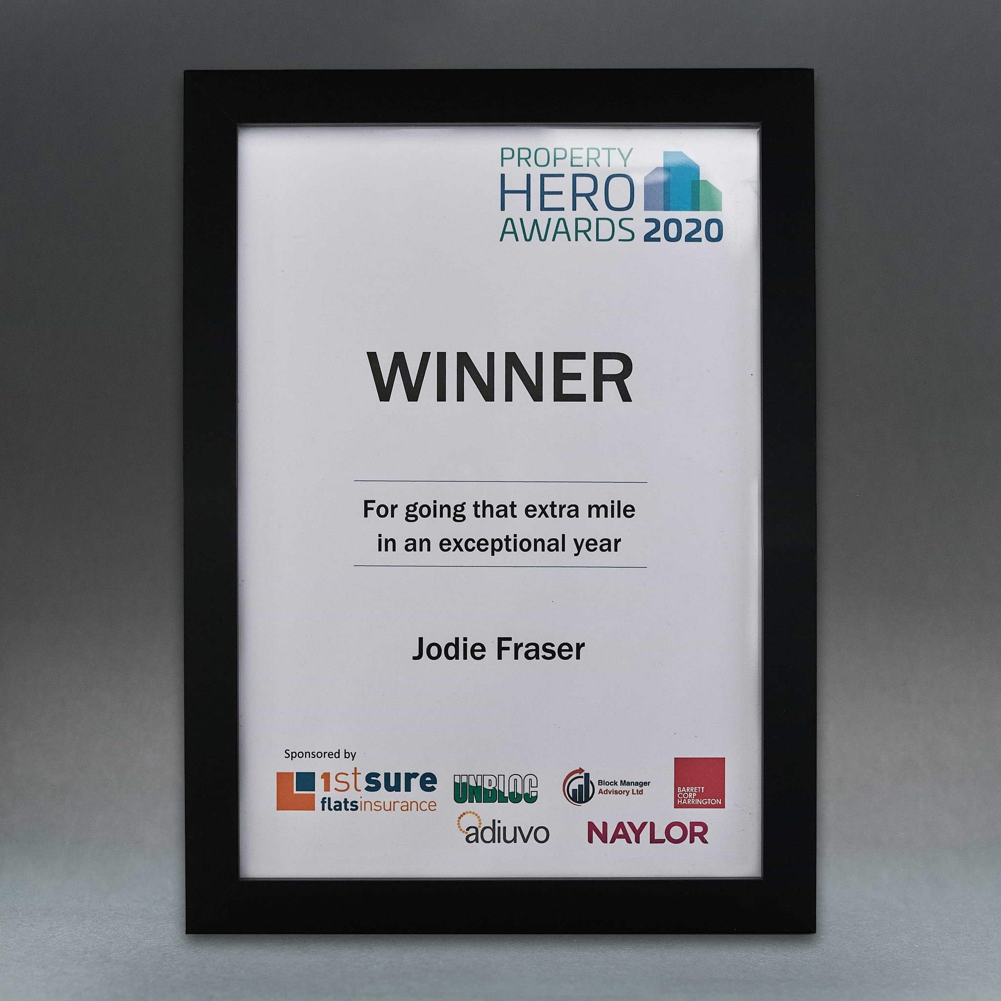 INDUSTRY RECOGNITION – Fraser Allen